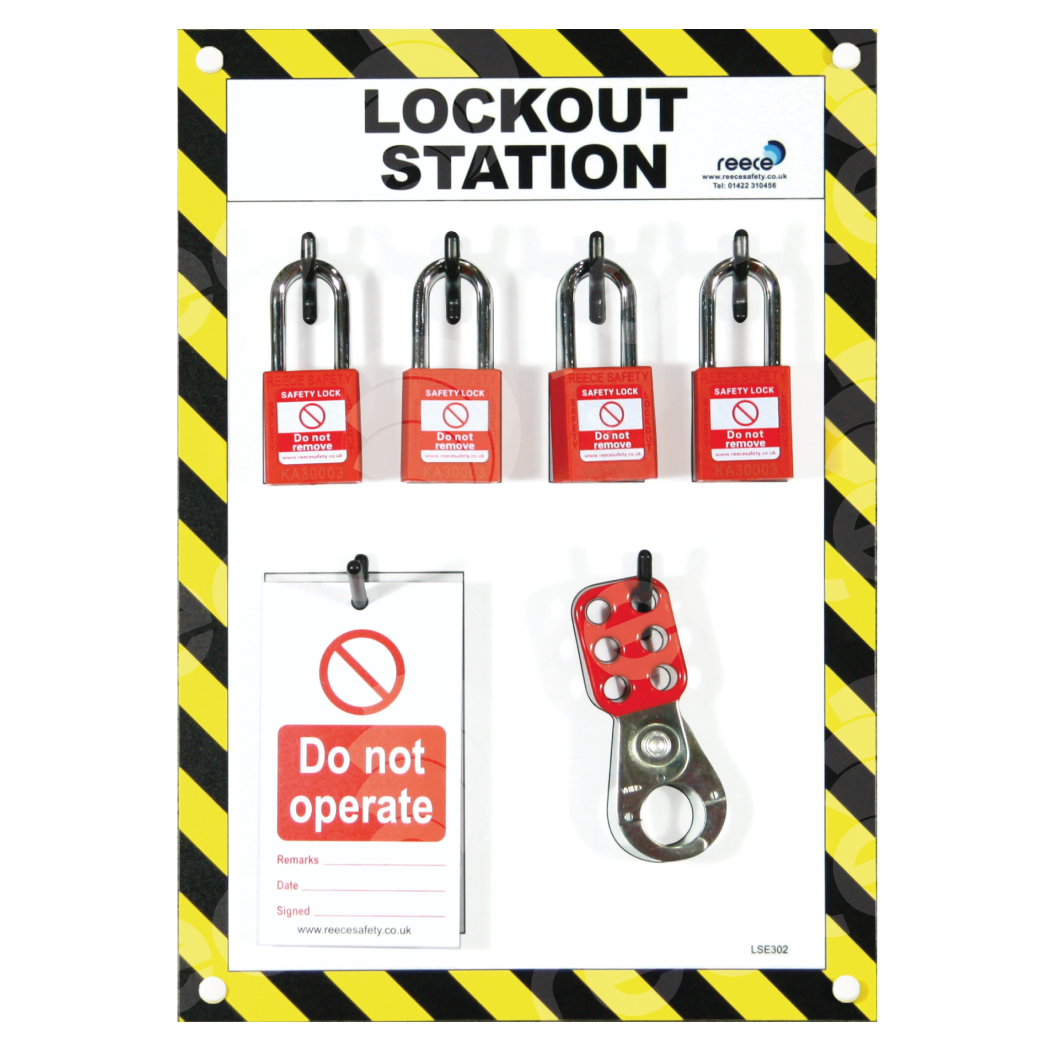 LSE302 Lockout Station - Made of Rigid Plastic - RFE