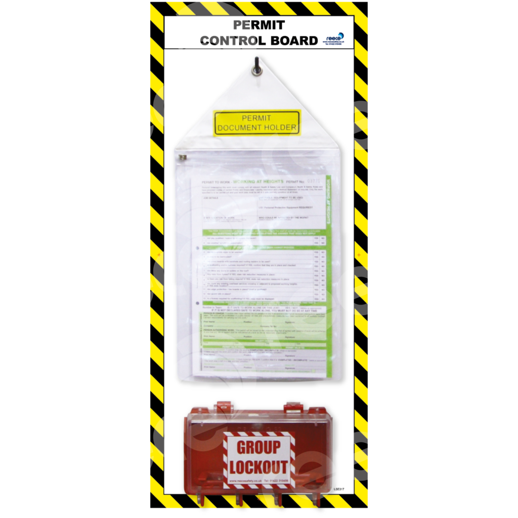 LSE317FS Work Permit Station - Size: 660mm H x 300mm W - RFE