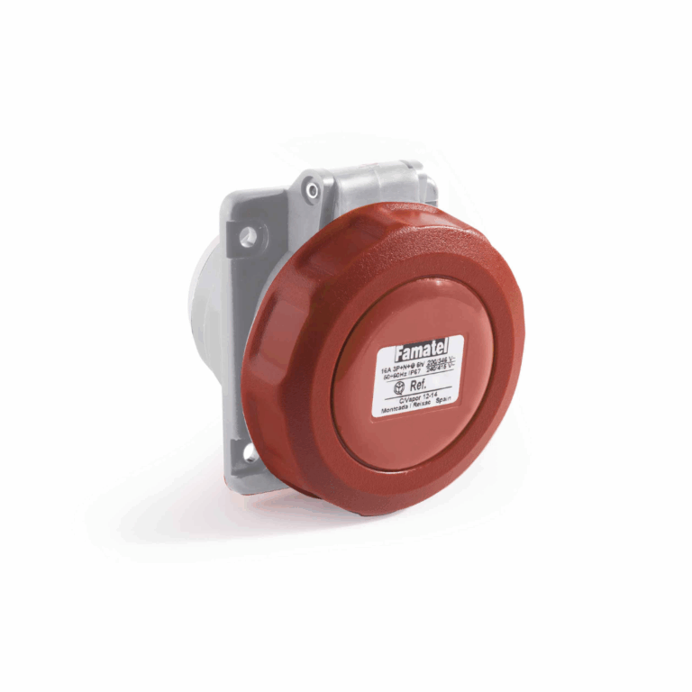 Famatel Flush Mounting Angled Panel Sockets IP67 - RFE