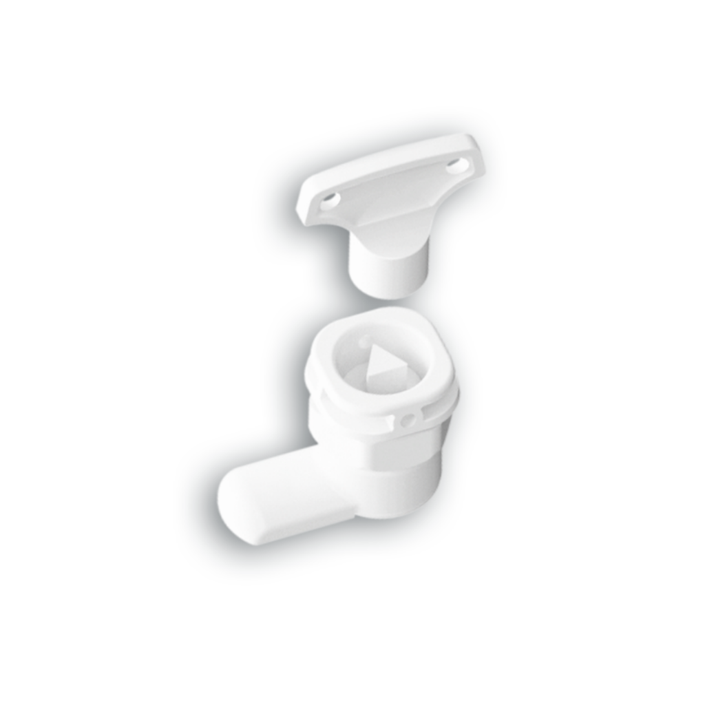 Quitérios Triangular Plastic Cam Lock + Key - RFE