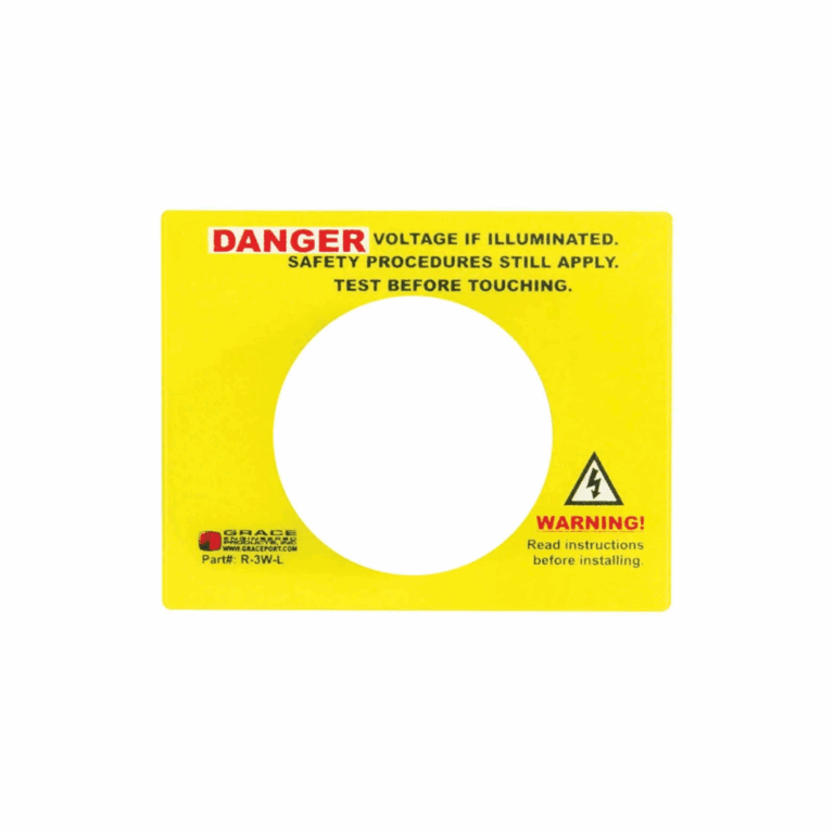 Grace Voltage Indicator Warning Label R-3W-L - RFE
