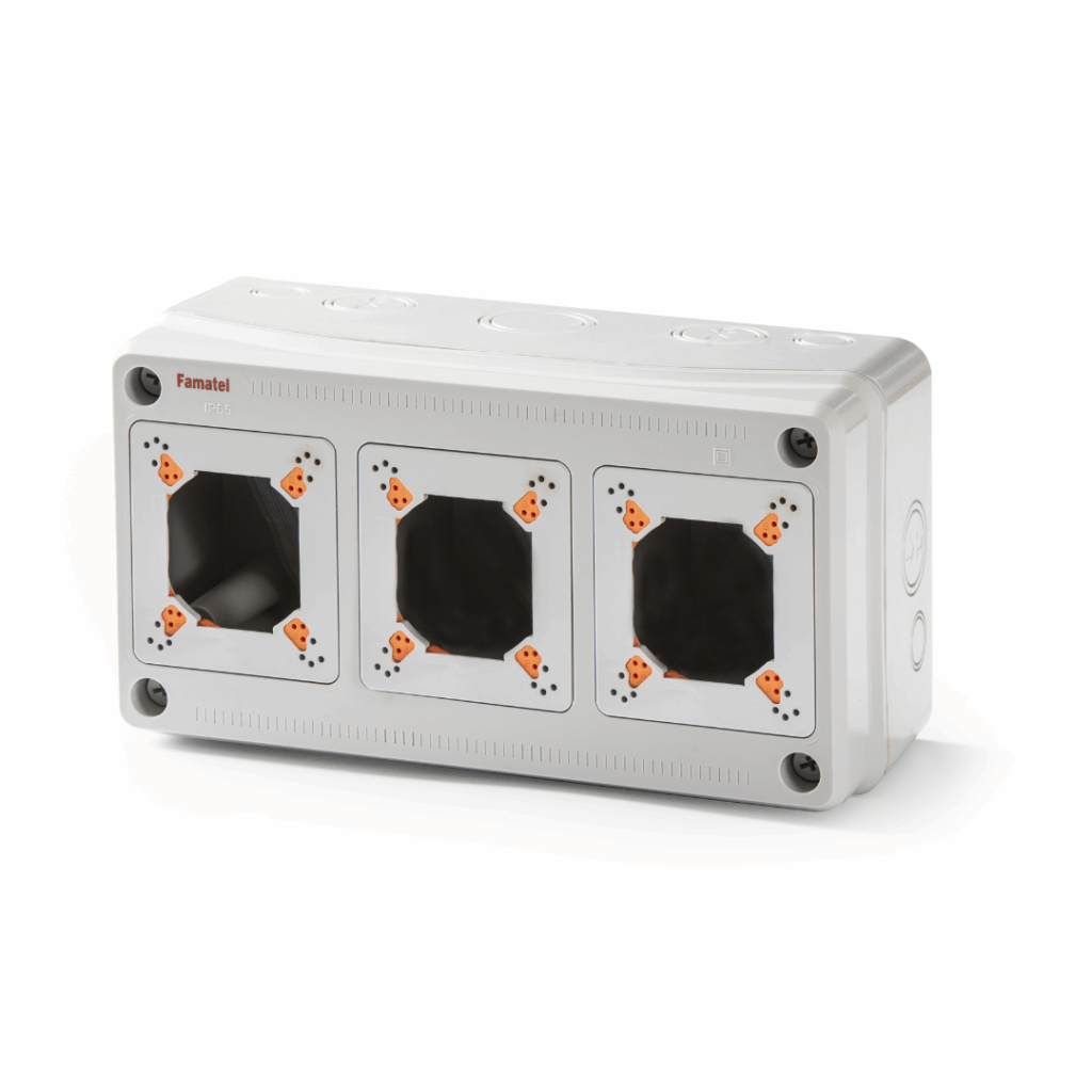 Famatel Pre-drilled Enclosure for 3 Bases - RFE